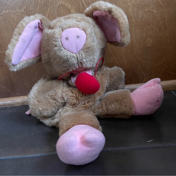 Vintage | Toys | Vintage Animal Snackers Plush Puppet Pig Squeaker ...